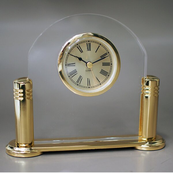 Brass & Acrylic Clock Award